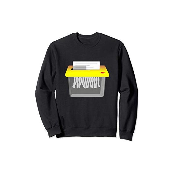 「Paper Shredder シュレッダー トレーナー」▼▼（商品説明）プルオーバー・ブラック S