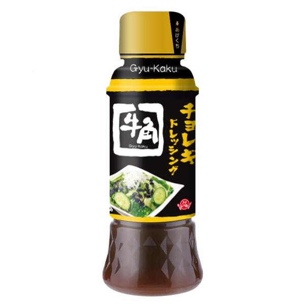 「フードレーベル 牛角チョレギドレッシング 160ml ×4個」▼4903310153601▼（商品説明）ごま油とにんにくの絶妙なバランスが特徴です。お肉やお魚メニューのアレンジにも適したマイルドな味わいです。商品紹介  焼肉シーンのパート...