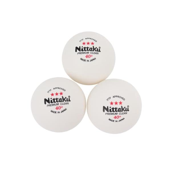 「ニッタク（Nittaku） 卓球 ボール 3スター プレミアム クリーン 3個入 抗ウイルス・抗菌 国際卓球連盟公認球 日本製 NB1700」▼4975984013154▼（商品説明）3個入り_/_/NB-1700・Style:3個入り・...