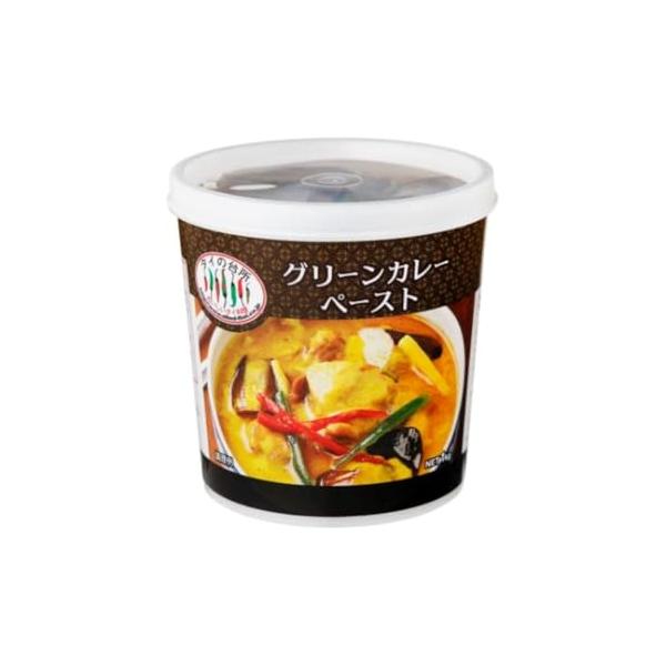 グリーンカレーペースト・パッケージ個数:1・原材料:唐辛子、レモングラス、にんにく、食塩、シャロット、ガランガル、えびペースト、カフィアライムの皮、コリアンダーの根、クミン、ターメリック・内容量:1kg×1個・商品サイズ(高さx奥行x幅):...