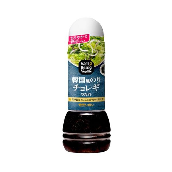 「Well-Being Vegelife 韓国風のりチョレギのたれ 310g」▼4902807381381▼（商品説明）パッケージ個数:1・原材料:ゴマ油(国内製造)、砂糖、還元水あめ、食塩、ニンニク、のり、酵母エキス、発酵調味料/増粘剤(...