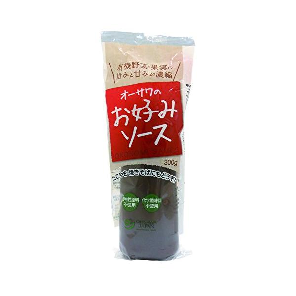 「オーサワジャパン オーサワのお好みソース」▼4932828038827▼（商品説明）-/300グラム (x 1)/-・Size:300グラム (x 1)・パッケージ個数:1・原材料:有機りんご(セルビア・アルゼンチン産他)、有機ぶどう(ア...