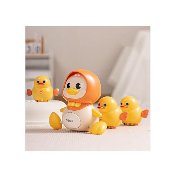 白い（ママ1羽+子3羽）/-/DUCK-W-04・Color:白い（ママ1羽+子3羽）・かわいい顔をしている人気のおもちゃ：アヒルの体に磁石がついているので長い列で前に進んで、どこでも目立ちます。可愛くて面白い顔つきのデザインで、子供が大好...