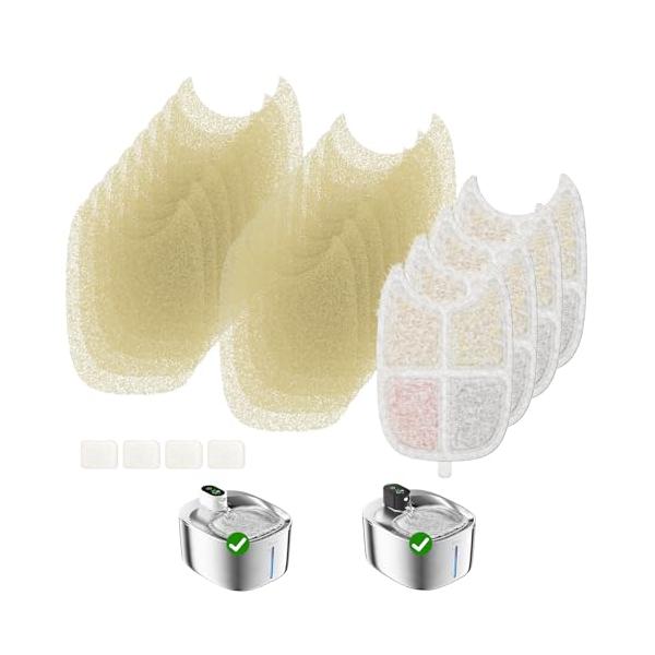 「APD APETDOLA 猫水飲み器フィルター 4個セット ペット給水器交換用フィルター 六層濾過フィルター FS10 Pro専用」▼▼（商品説明）ホワイト/-/FS10 Pro・NumberOfItems:4・パッケージ個数:1・対応機...