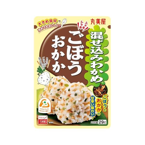 「丸美屋 混ぜ込みわかめ ごぼうおかか 29g×10個」▼4974062093286▼（商品説明）通年販売-/10個セット/-・FlavorName:ごぼうおかかPatternName:10個セット・原材料:味付ごぼう（ごぼう、醤油、砂糖、...