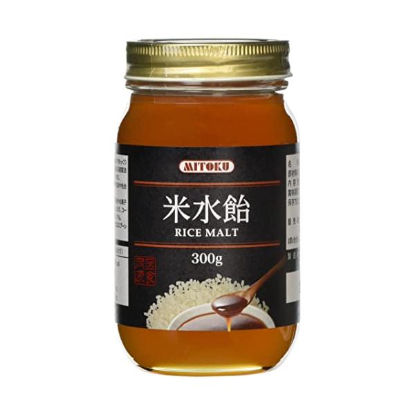 茶/-/-・FlavorName:米水飴 300g×2個・100g 当たり:熱量:328kcal、たんぱく質:0.9g、脂質:0g、炭水化物:81g、食塩相当量:0.01g