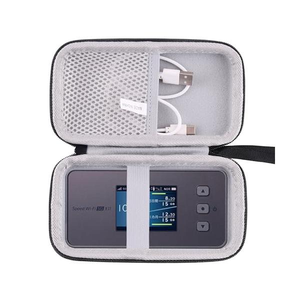 「用の au/UQ Speed Wi-Fi 5G X11/Speed Wi-Fi 5G X12 モバイルルーター 保護 キャリングケース 収納ケー」▼▼（商品説明）-/-/グレー・Model:グレー・パッケージ個数:1・用の au/UQ S...