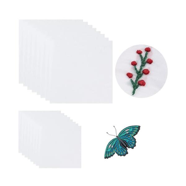 「水溶性シート 刺しゅう用水溶性シート 16枚セット 刺繍シート 刺繍用下地シート 水溶性転写紙 透明 水に溶ける 下絵シート 転写膜 刺繍用接着」▼3581904997186▼（商品説明）透明で/-/-・商品仕様水溶性転写紙16枚セット、...