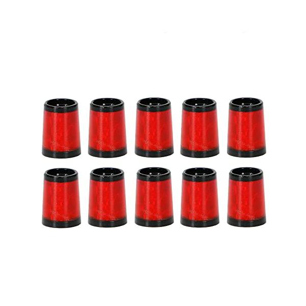 「MUXSAM ゴルフ ソケット 10個セット フェルール セル シャフト スリーブ アイアン リシャフト 赤」▼▼（商品説明）・赤  0.370適合・・Color:赤・★本体色：ブラック、リング色：橙色。・★材質はプラスチックで、特徴はも...