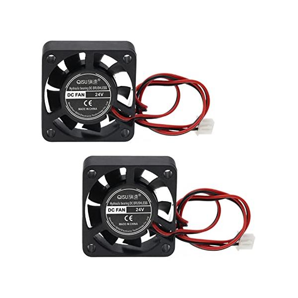 「PENGLIN 4010 2PCS 冷却ファン PCケースファン 3Dプリンタファン 24V 40mm X 40mm X 10mm DCファン」▼▼（商品説明）ブラック/24V/-・Size:24V・高品質：ファンは静かな油圧ベアリングを...