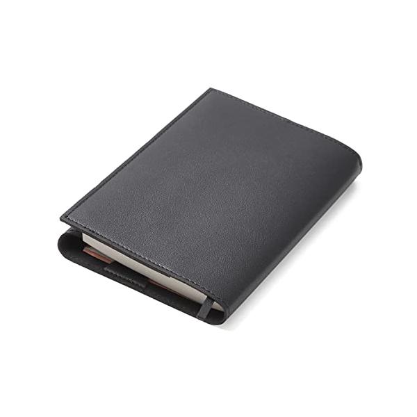 「ブックカバー 厚み調整可 栞付き 合成レザー (ブラック B5)」▼4570016152155▼（商品説明）ブラック/B5/-・Color:ブラックSize:B5・ブックカバー
