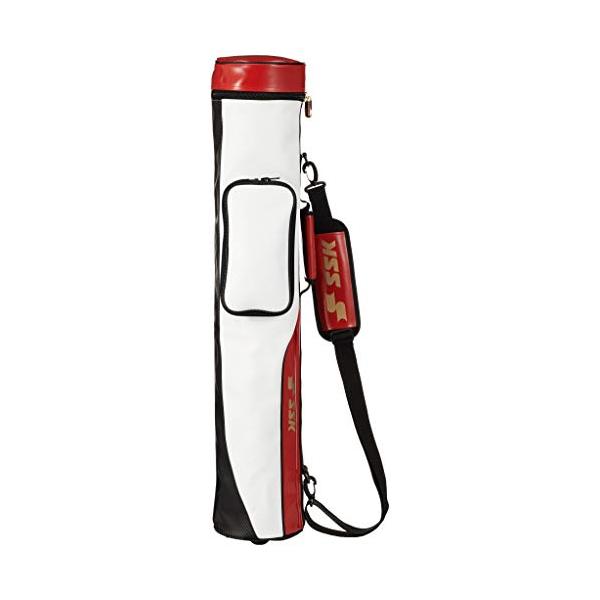 「[エスエスケイ] バットケース（5-6本入り）」▼4548022694099▼（商品説明）バットケース・ホワイト×レッド (1020) Free Size BH5001・・Color:ホワイト×レッド (1020)・【素材】合成皮革（PV...