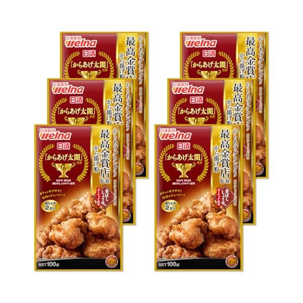 「日清製粉ウェルナ 日清 からあげグランプリ最高金賞店監修から揚げ粉 香ばししょうゆ味ガーリック風味 100g ×6個」▼4903310175917▼（商品説明）FlavorName:グランプリしょう油ガーリック味PatternName:セ...