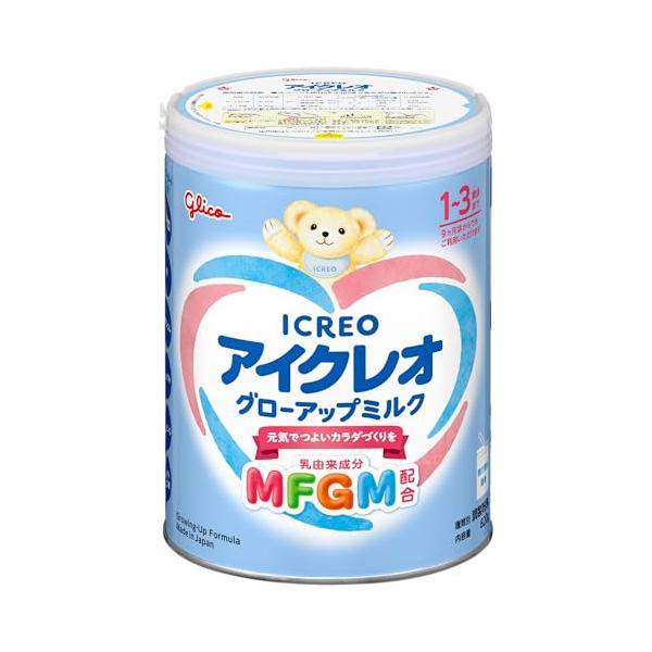「アイクレオ グローアップミルク 820g 江崎グリコ 幼児用粉ミルク フォローアップミルク MFGM 鉄 カルシウム ビタミンD 1歳頃~」▼4987386091234▼（商品説明）PatternName:800g1缶・パッケージ個数:1...