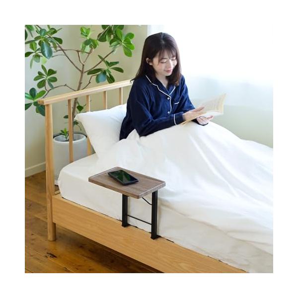 折り畳み棚付きマットブラック/幅29.5×奥行53×高さ30.5cm/YBG-29T(DOK/MBK)・Color:マットブラックStyle:折り畳み棚付き・パッケージ個数:1・落下防止に布団の落下を防止するベッドガードです。布団がずれたり...