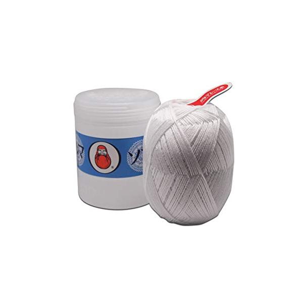 「横田(Yokota) ダルマ ソフト レース糸 20番 465m巻 100g Col.白 2263」▼4979738011014▼（商品説明）Col.白 2263/-/2260・仕立:100ｇ 約465ｍ・素材:綿100%・使用針:かぎ針...