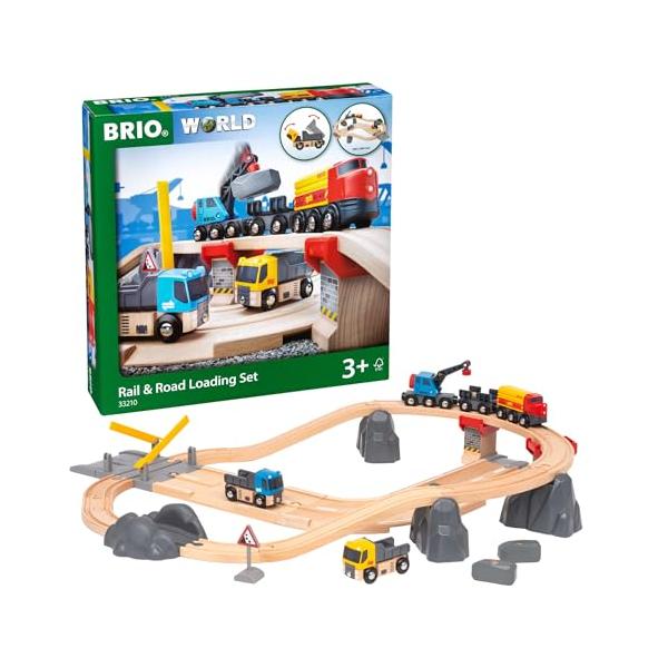 「BRIO 木製レール 知育玩具 レール＆ロード採石セット 対象年齢 3歳~ 33210 誕生日 クリスマス プレゼント 室内遊び 男の子 女の子」▼7312350332100▼（商品説明）レールセットレール&amp;ロード採石セット/50...