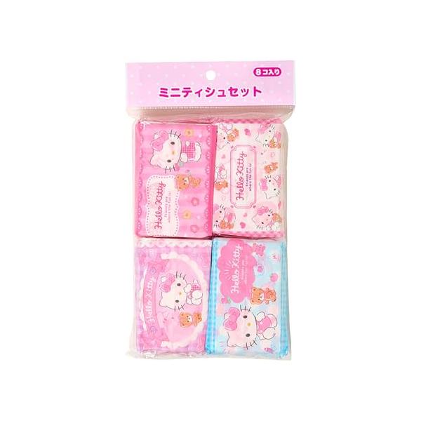 ハローキティ/Pack of 1/504157・Size:Pack of 1・パッケージ個数:1・本体サイズ：ティシュ外袋:約幅10×奥行1.2×高さ6cmティシュ:約幅16.8×高さ20cm。主な材料・原料：紙・各16枚（8組）入り。・(...