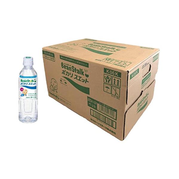 「ビーンスターク ポカリスエット 500ml×24本」▼4987035207009▼（商品説明）-/500ミリリットル (x 24)/-・パッケージ個数:1・内容量:1本500ml×24本・カロリー:100ml当たり・原材料:果糖、果汁、ぶ...