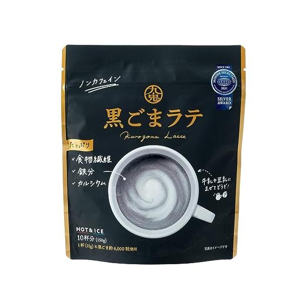 「九鬼 黒ごまラテ 150g×6個」▼4972370403056▼（商品説明）-/150g×6個/-・Size:150g×6個・パッケージ個数:6・原材料:いり黒ごま、砂糖、きなこ、食塩・内容量:150g・カロリー:61kcal・商品サイズ...