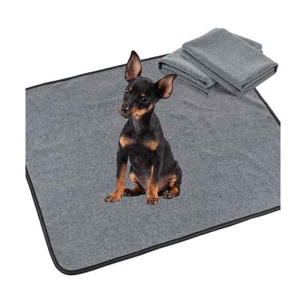 「犬 猫用洗えるペットシーツ　おしっこパッド　ペット用　下敷き マット　速乾 滑り止め加工 介護シーツ　洗濯機で丸洗い　繰り返し利用可能（グレー」▼▼（商品説明）グレー/60×45cm（二枚セット）/ULI-GY-6045・Size:60×...