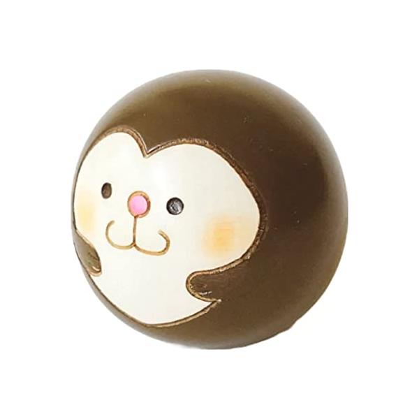 申/ワンサイズ/-・Color:申・パッケージ個数:1・日本製　伝統的な工芸品・手作り　素朴な　こけし　卯三郎作・丸い形の楽しく可愛い干支こけし・海外への日本のお土産として人気・サイズ：約横5.5cm×高さ5cm×幅5.5cm