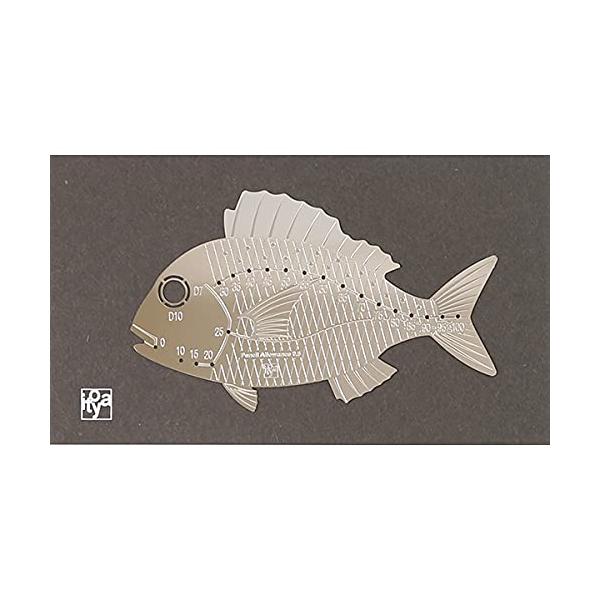 黒/本体サイズ：121x72mm/コンパス/11g/-・お魚の文房具雑貨・素材原材料：ステンレス・生産国：日本