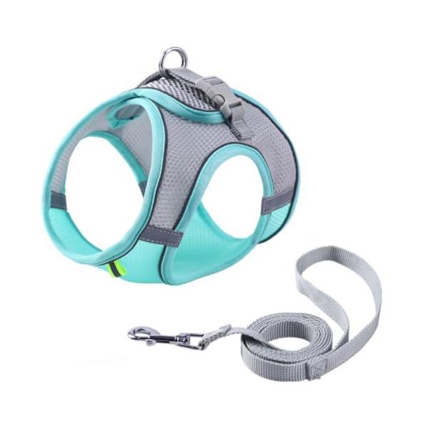 「Uccellino うさぎ メッシュ ハーネス 冷涼 通気性 長さ調整可 リード 簡単装着 ウサギ用ハーネス (ミントグリーン XXS)」▼▼（商品説明）ミントグリーン/XXS/20240807・Size:XXSColor:ミントグリーン...