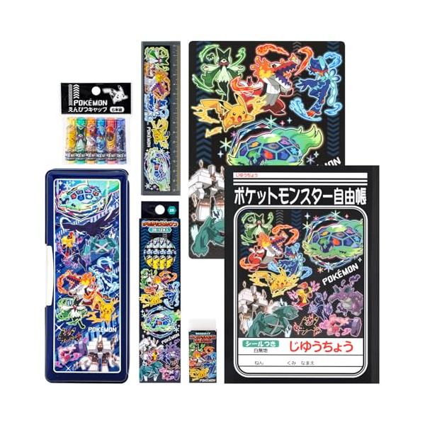 「ショウワノート ポケットモンスター 文具セット ギフトセット 7点セット 950729M08」▼4901772950660▼（商品説明）キャラ/-/950729M08・Color:キャラ・パッケージ個数:1・セット内容ホログラムふでばこ ...