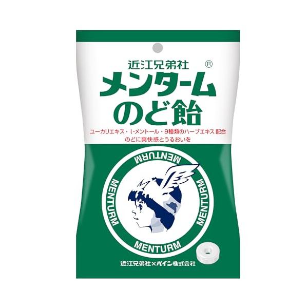 「パイン メンタームのど飴 80g×6袋」▼4570134974936▼（商品説明）のど飴商品紹介  近江兄弟社「メンターム」とコラボレーションした安心感のあるのど飴です。  原材料・成分  砂糖（国内製造）、水飴、ユーカリエキス、ハーブエ...
