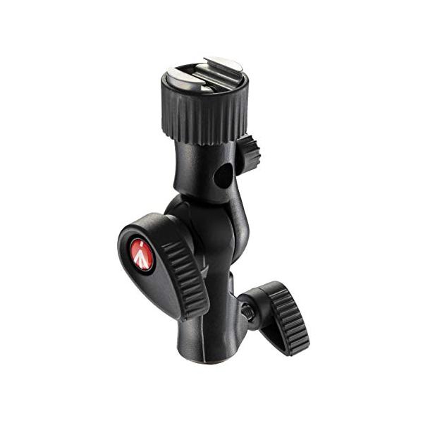 「Manfrotto スナップティルトヘッド ストロボ用16mmメス MLH1HS-2」▼8024221702347▼（商品説明）・ブラック  MLH1HS-2・・PatternName:単品・ティルト機構にスプリングを採用・ティルト機構に...