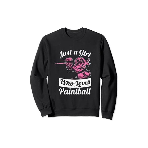ブラック/S/-・面白いペイントボーラーの服をお探しですか？このデザインは、ペイントボールガールやエアソフトファンのあなたにぴったりです。・ペイントボールパークやインドアペイントボールが大好きだということをみんなにアピールしましょう。女の子...
