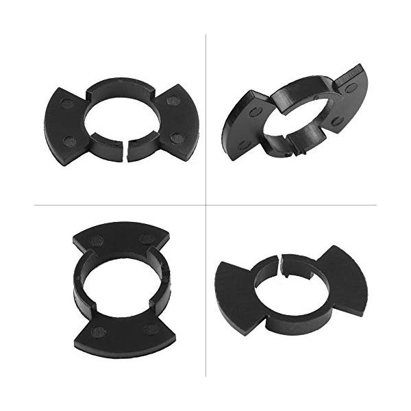 「HUIQIAODS H7 LED ヘッドライト バルブ アダプター ホルダー 2個セット (H1 ホンダオデッセイ)」▼606098298130▼（商品説明）・ブラック H1 ホンダオデッセイ ・・Size:H1 ホンダオデッセイ・ソケッ...