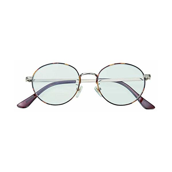 ラウンド メタル/度数 ＋0.50/497105・Color:ラウンド メタルSize:度数 ＋0.50・パッケージ個数:1・サイズ：レンズ横幅49mm×縦幅44mm、ブリッジ(鼻)幅20mm、テンプル(ツル)長さ145mm　専用ケースW1...