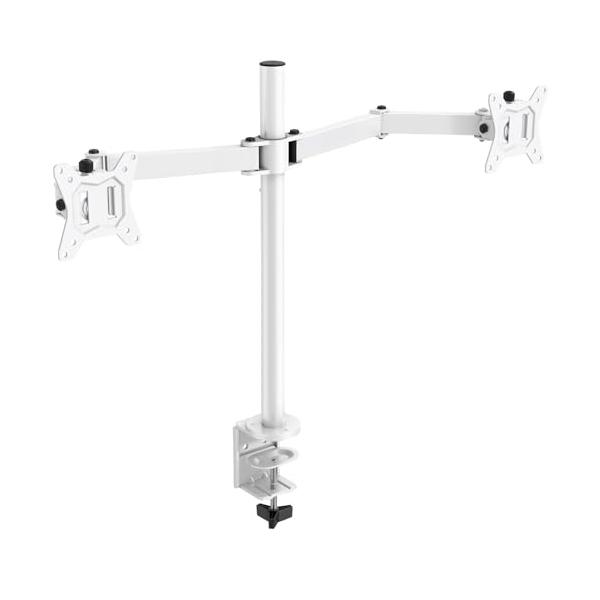 「ErGear モニターアーム デュアル 2画面 ホワイト/白 13〜32インチ対応 耐荷重2-8kg VESA規格75*75mm 100*100」▼▼（商品説明）ホワイト/-/-・Color:ホワイト・対応モニターを事前確認(1)モニター...