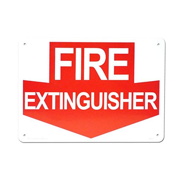 「看板 店舗用 アメリカンサインボード CA13 (消火器 の案内看板) FIRE EXTINGUISHER オールドアメリカン プラスチック看板」▼4560280838022▼（商品説明）アメリカの映画の町並みや店先なんかで見かけるような...
