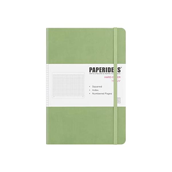 「PAPERIDEAS ノート A5 ハードカバー (方眼 アボカドグリーン)」▼6972400200981▼（商品説明）方眼アボカドグリーン/A5/-・Style:方眼Color:アボカドグリーン・創造性を刺激するような鮮やかなカラーバリ...