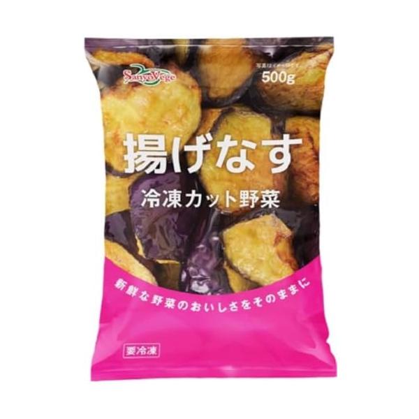 「冷凍 SanyoVage 揚げなす 500g×4袋」▼4571680030497▼（商品説明）FlavorName:揚げなす・エネルギー177kcal・たんぱく質1.0g・脂質17.0g・炭水化物6.7g・食塩相当量0g商品紹介  解凍後...