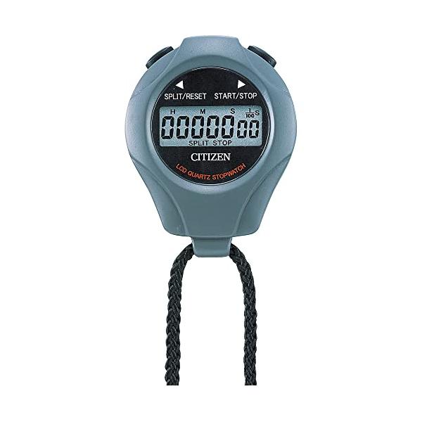 「シチズン(CITIZEN) ストップウォッチL グレー 8RDA04-008」▼4903456144570▼（商品説明）・グレー 7.8×6×1.8ｃm 8RDA04-008・スプリットタイム計時・耐アレルギー確認 : メーカーによる確認...