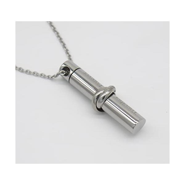 「メモリアル ペンダント 遺骨 入れ ペット 犬 猫 手元供養 ネックレス 筒型 ステンレス キーホルダー (シルバー)」▼4582504192987▼（商品説明）・シルバー  ・・Color:シルバー・遺骨や遺毛などを納めることが出来るペ...