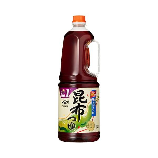 「ヤマサ 昆布つゆ 1800ml」▼4903001067873▼（商品説明）-/1.8リットル (x 1)/572727・パッケージ個数:1・原材料:しょうゆ(国内製造)、食塩、砂糖、果糖ぶどう糖液糖、昆布エキス、さば節エキス、かつお節エキ...