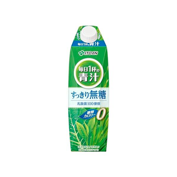 「伊藤園 毎日1杯の青汁 すっきり無糖 1L×6本 キャップ付き 紙パック」▼343602124270▼（商品説明）-/1L/61953・パッケージ個数:1・内容量:1L×6本・容器:キャップ付き紙パック・原材料:大麦若葉汁、大麦若葉粉末、...
