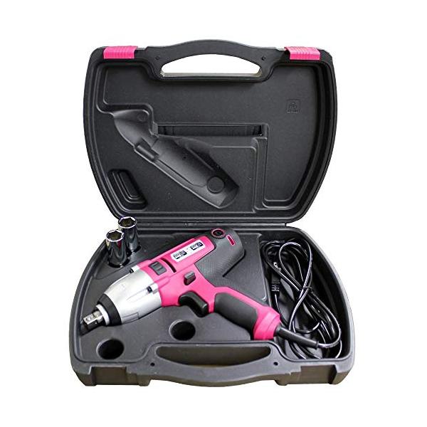 「メルテック(meltec) タイヤ交換工具 電動インパクトレンチ Meltec FT-50P ソケットサイズ:ロングタイプ19/21mm AC1」▼4906918207417▼（商品説明）インパクトレンチピンク/ソケットサイズ:19・21...