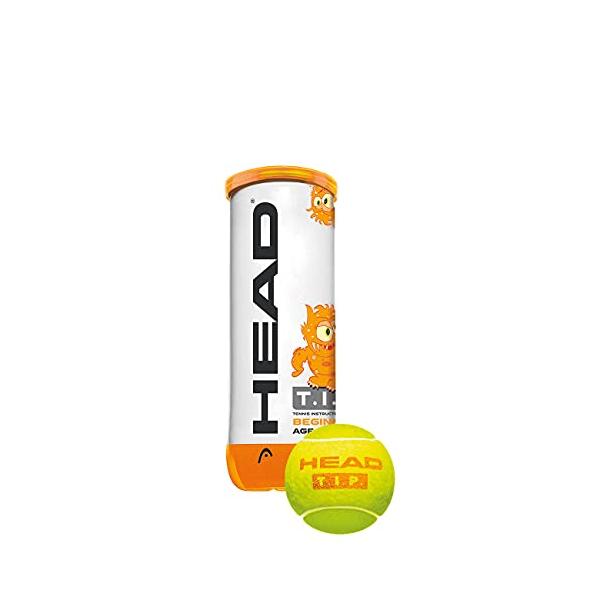 Yellow/Orenge/-/578123-OR・パッケージ個数:1・子供用ノンプレッシャー・ボール・HEAD T.I.P.ORANGEは、一般のテニスボールと比べ50%遅いスピードで、素晴らしいゲームを楽しめます。・これからテニスを始め...