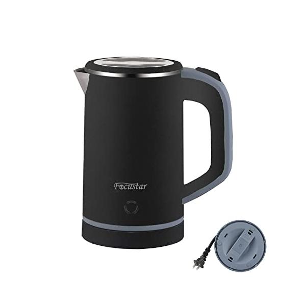 「Focustar 電気ケトル ポータブル 0.8L 電気ポット ケトル 快速沸騰 沸騰後自動OFF 空焚き防止 蓋取り外し可能 湯沸かしケトル」▼▼（商品説明）黒/-/-・Color:黒・0.8L容量Focustar電気ケトルは容量が0....