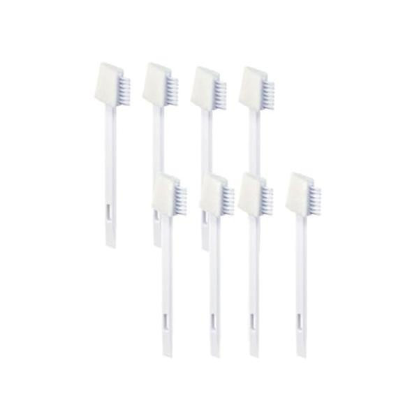 「まめいた 換気扇用クリーナー ブラシ 持ち手付き 掃除 清掃 約3.3×1×15.5cm ホワイト 4本組×2個パック ヘラ ミニブラシ付き レ」▼4930419012386▼（商品説明）ホワイト/パッケージサイズ：約20.5×1.5×1...