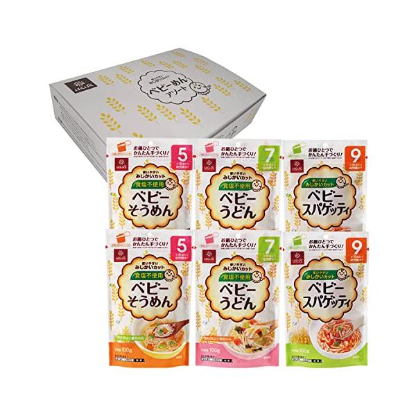 「はくばく ベビーめんアソート 100g×6袋」▼4902571870708▼（商品説明）‐/100グラム (x 6)/-・原材料:ベビーそうめん小麦粉(国内製造)、ベビーうどん小麦粉(国内製造)、 ベビースパゲッティデュラム小麦のセモリナ...