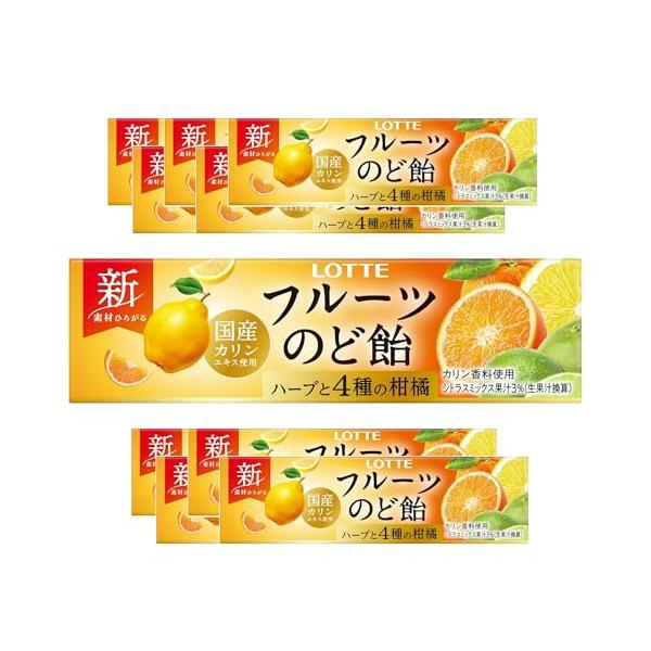 「ロッテ フルーツのど飴 11粒×10個」▼45141164▼（商品説明）オレンジ/11個 (x 10)/-・FlavorName:フルーツPatternName:のど飴・パッケージ個数:10・原材料:砂糖、水あめ、ハーブエキス、濃縮オレン...