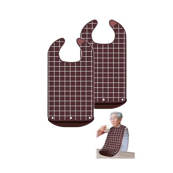 「ティアニーズ Tierneys 介護エプロン 食事エプロン 介助用エプロン よだれかけ 高齢者 防水 食べこぼし防止 汚れ防止 防水加工 丸洗い」▼4589870659304▼（商品説明）ブラウン/Free Size/-・Color:ブラ...