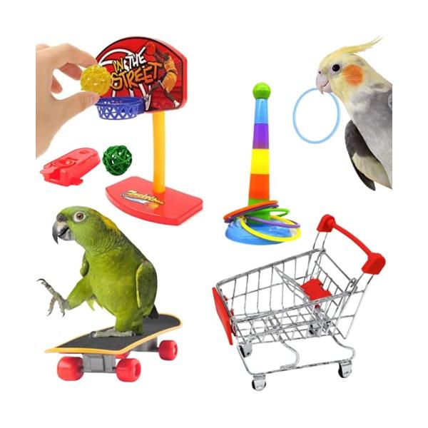 「LUKASTR インコ おもちゃ オウム ペット用品 バードトイ 鳥のおもちゃ 知育玩具 セキセイインコ オカメインコ 4点セット」▼4580738821017▼（商品説明）パッケージ個数:1・楽しいおもちゃ4点セットインコ・オウム用に楽...